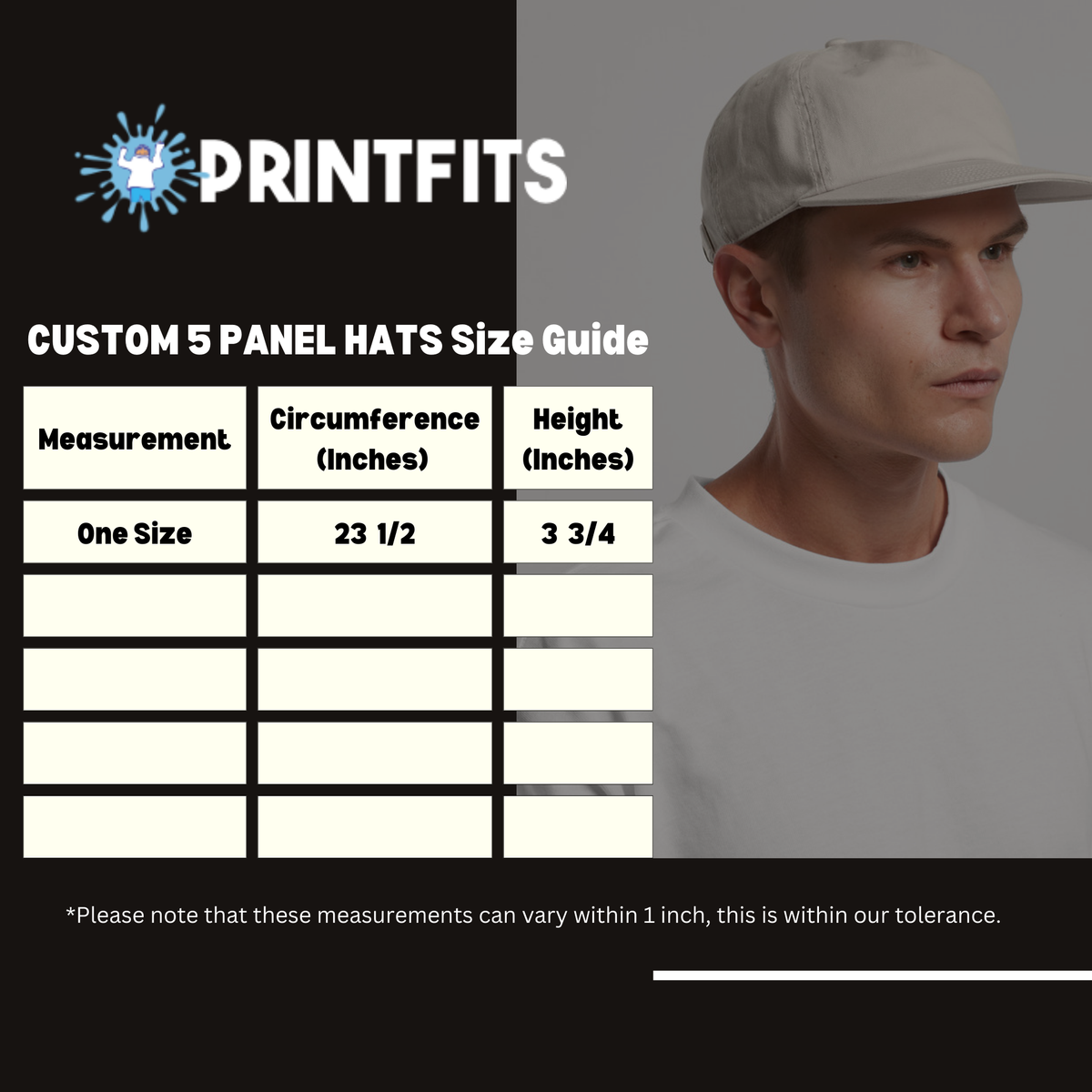 Custom 5 Panel Hats | Order Custom 5 Panel Hats Online – Printfits