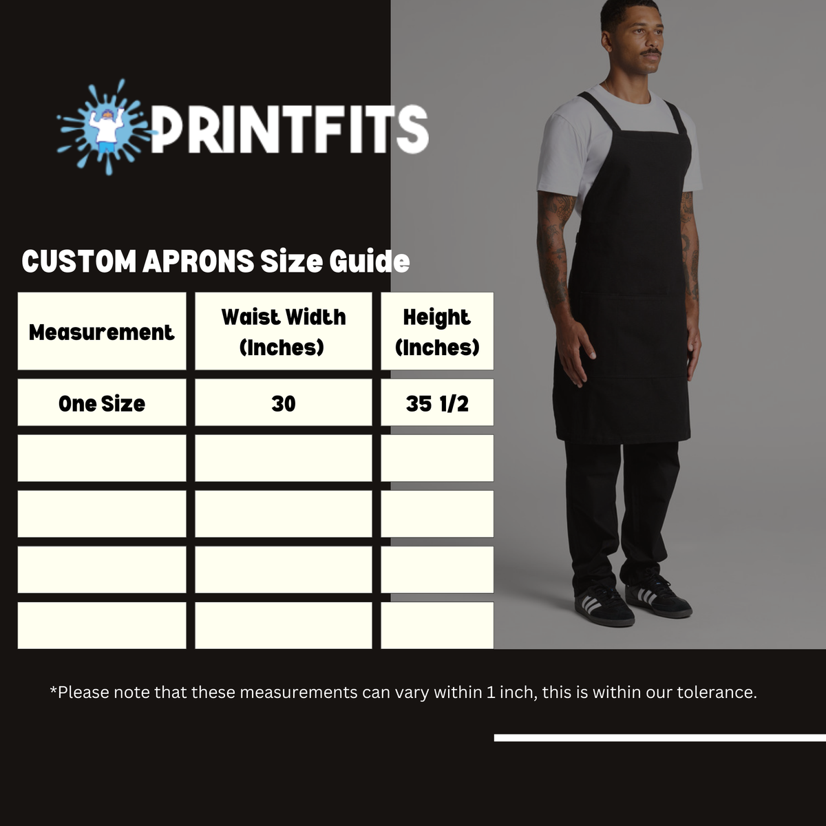 Custom Aprons | Order Custom Aprons Online – Printfits