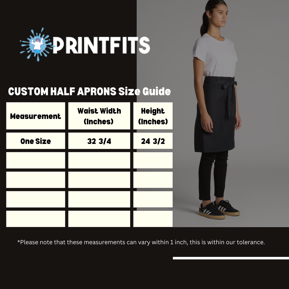Custom Half Aprons | Order Custom Aprons Online – Printfits