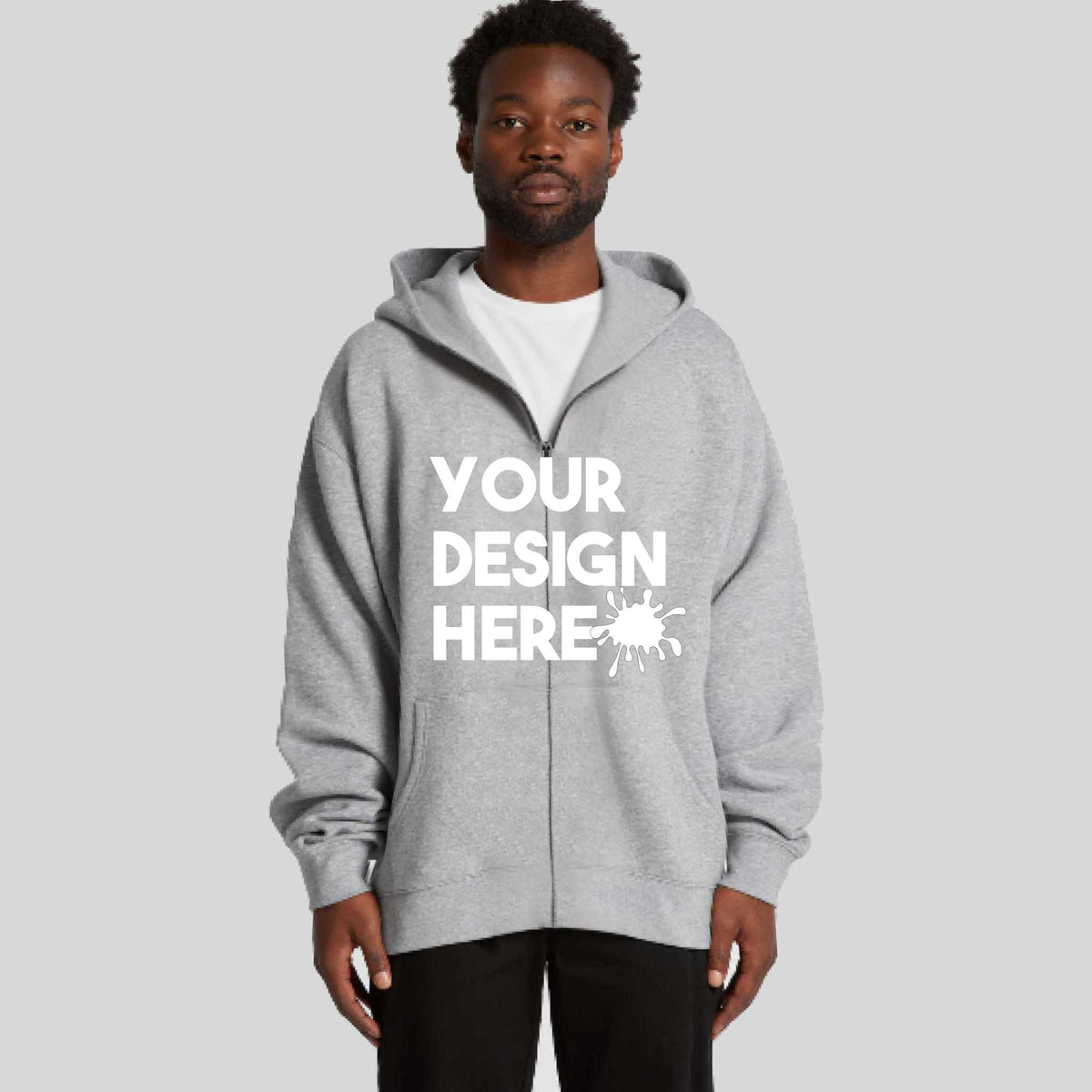 Men's Zip Up Custom Hoodie | Order Custom Hoodies Online – Printfits