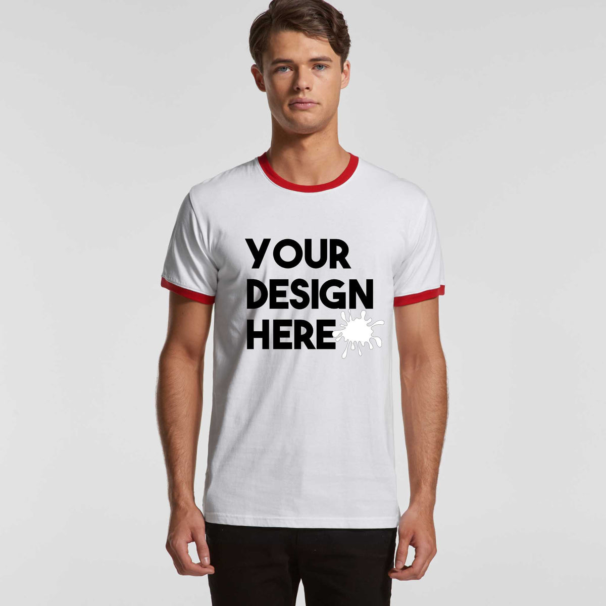 Men's Custom Ringer TShirt | Order Custom Ringer T Shirts Online ...